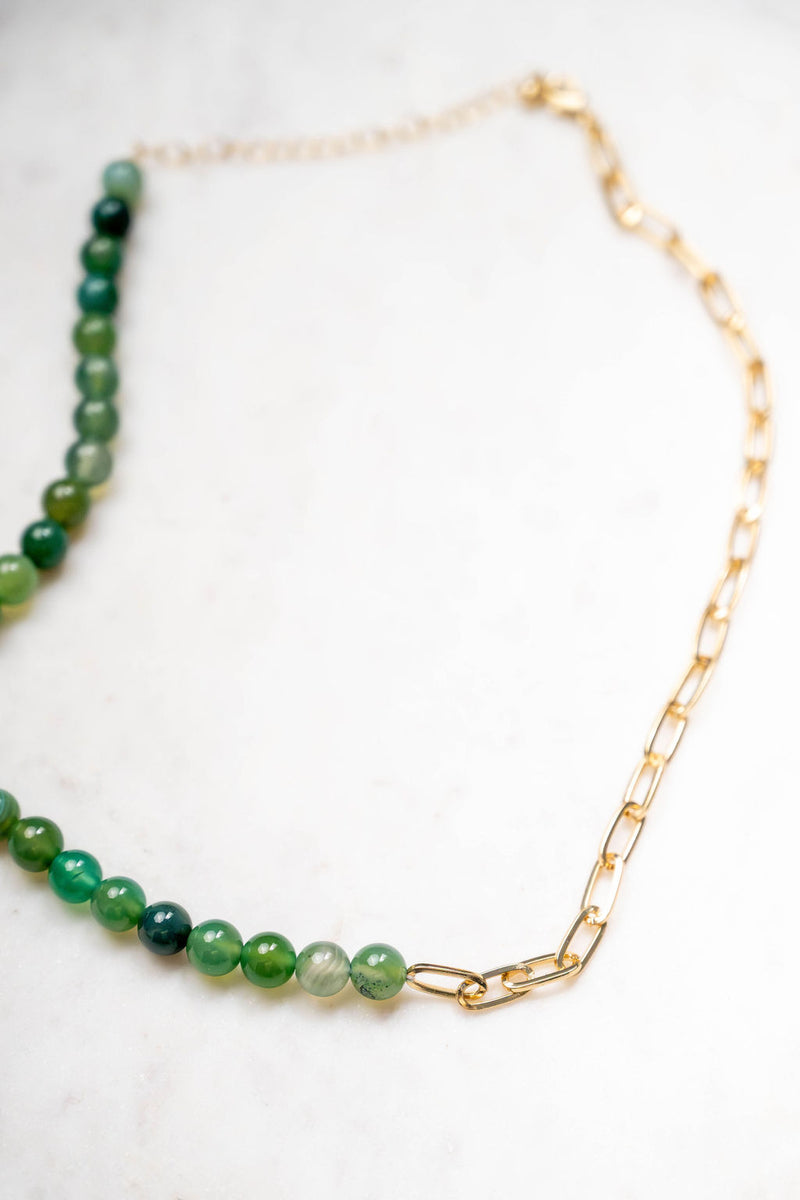 Emerald Harmony Chain Necklace – Betsey's Boutique Shop