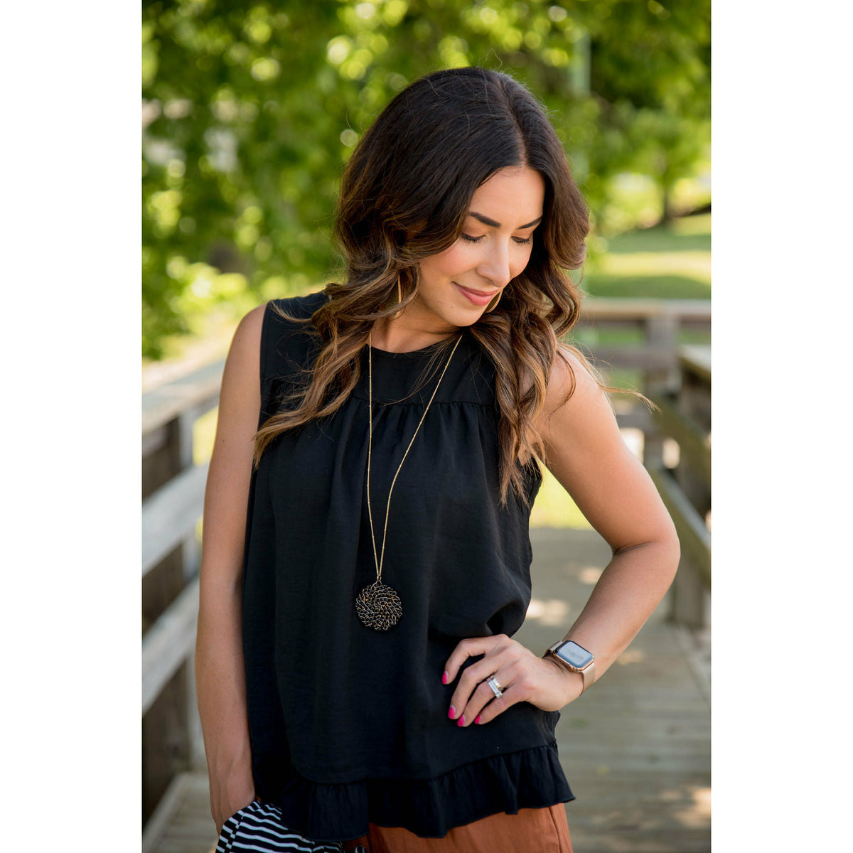 Ruffle Back Tank - Betsey's Boutique Shop - Shirts & Tops