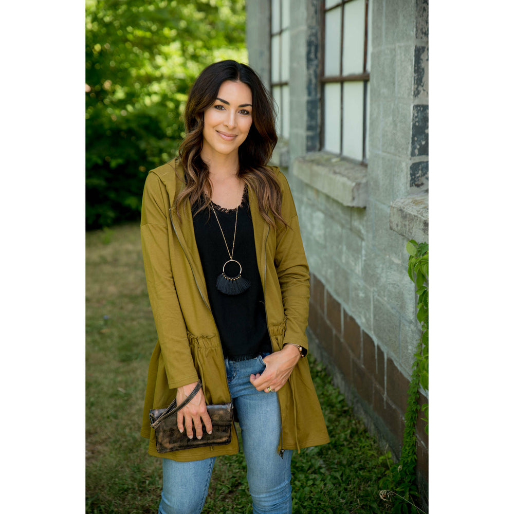 Ruffle Bottom Jacket - Betsey's Boutique Shop - Coats & Jackets